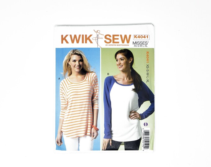 Kwik Sew Pattern Women's Knit Top With Raglan Sleeves - Etsy
