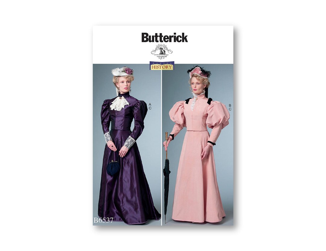 1890s Walking Suit- Butterick Making History Pattern- Boned Bodice, Leg ...