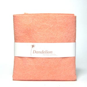Peach Sorbet Felt- Wool Blend- 2 Sizes Available - Etsy