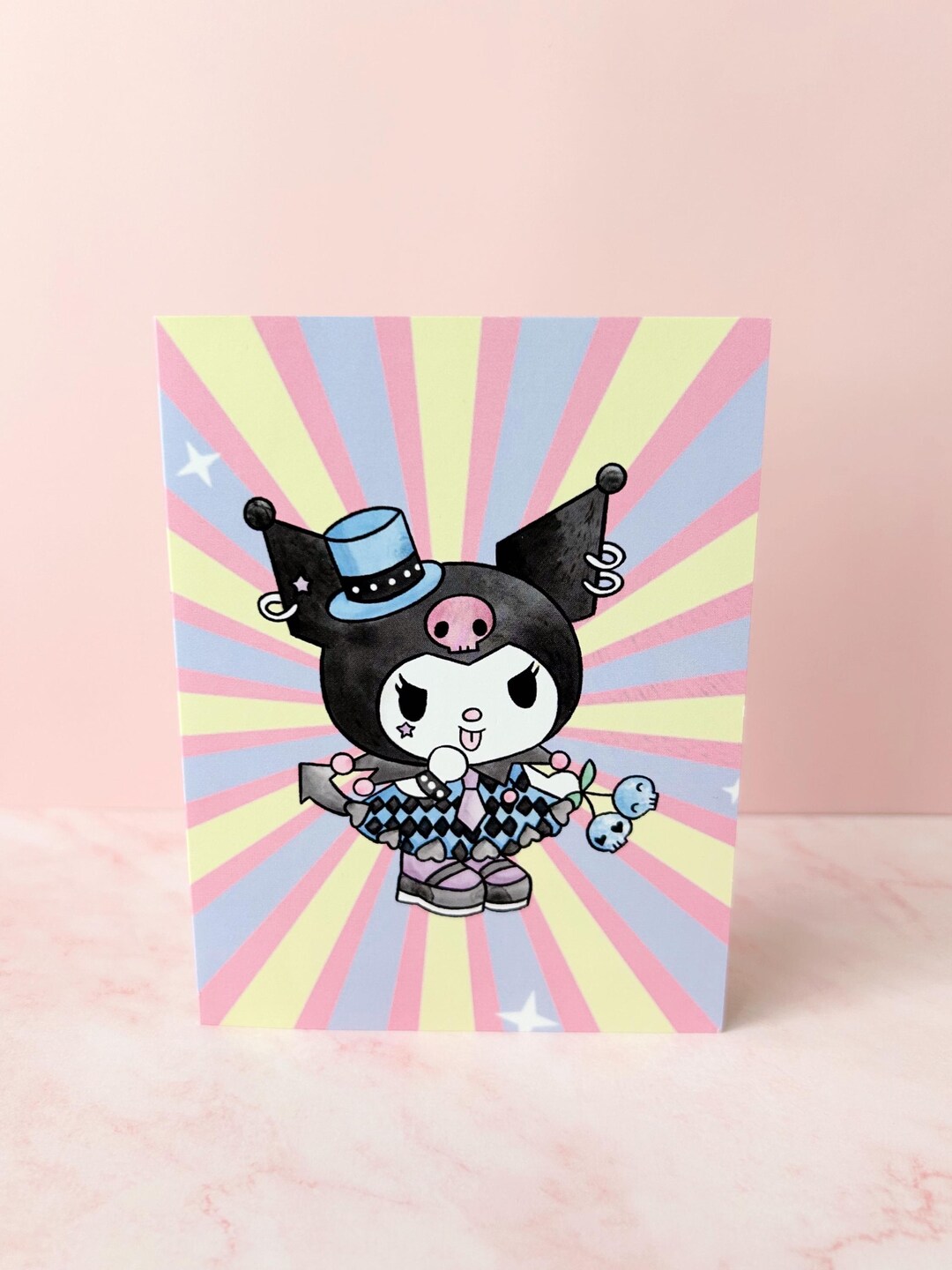 Sanrio Hand-drawn Card | Card for All Occasions, Kuromi Fans, Fan Art ...