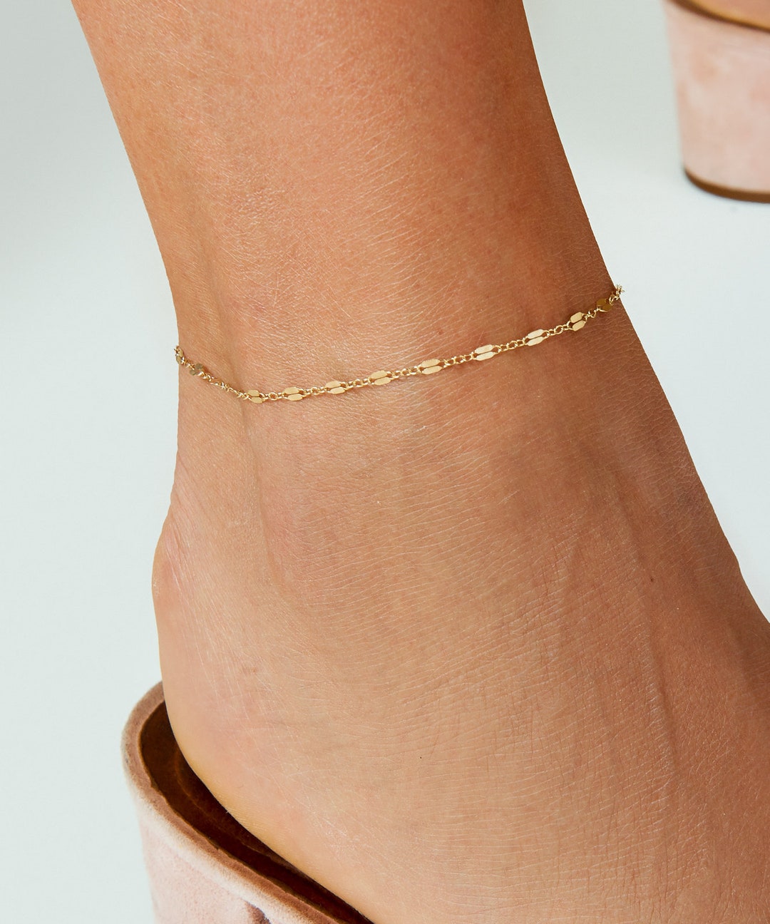 Chain Anklet Delicate Lace Anklet Chain Dainty Gold Anklet - Etsy