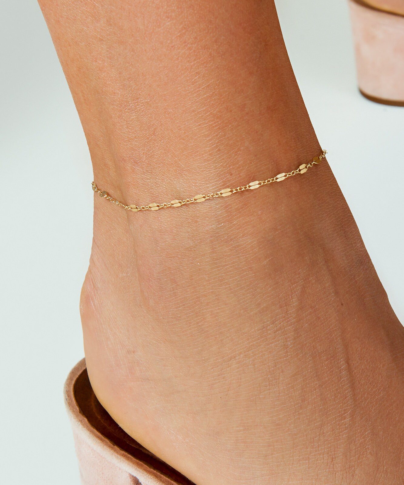 Chain Anklet Delicate Lace Anklet Chain Dainty Gold Anklet - Etsy