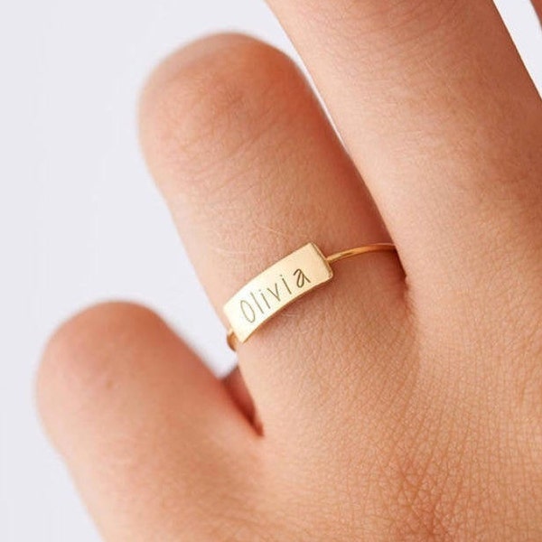 Bar Ring - Etsy