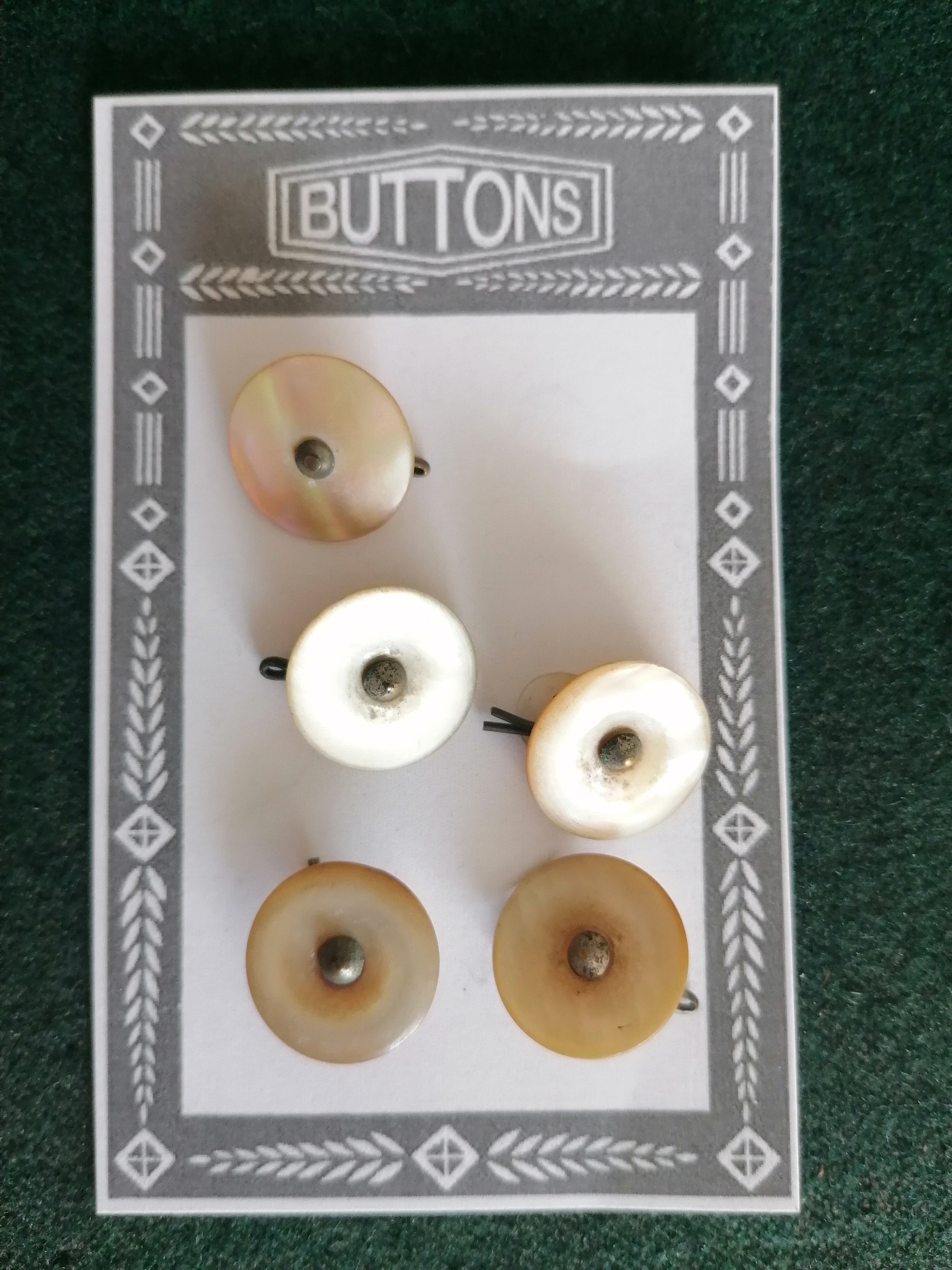 Vintage British Buttons on Cards, 8 Designs to Choose From - Etsy