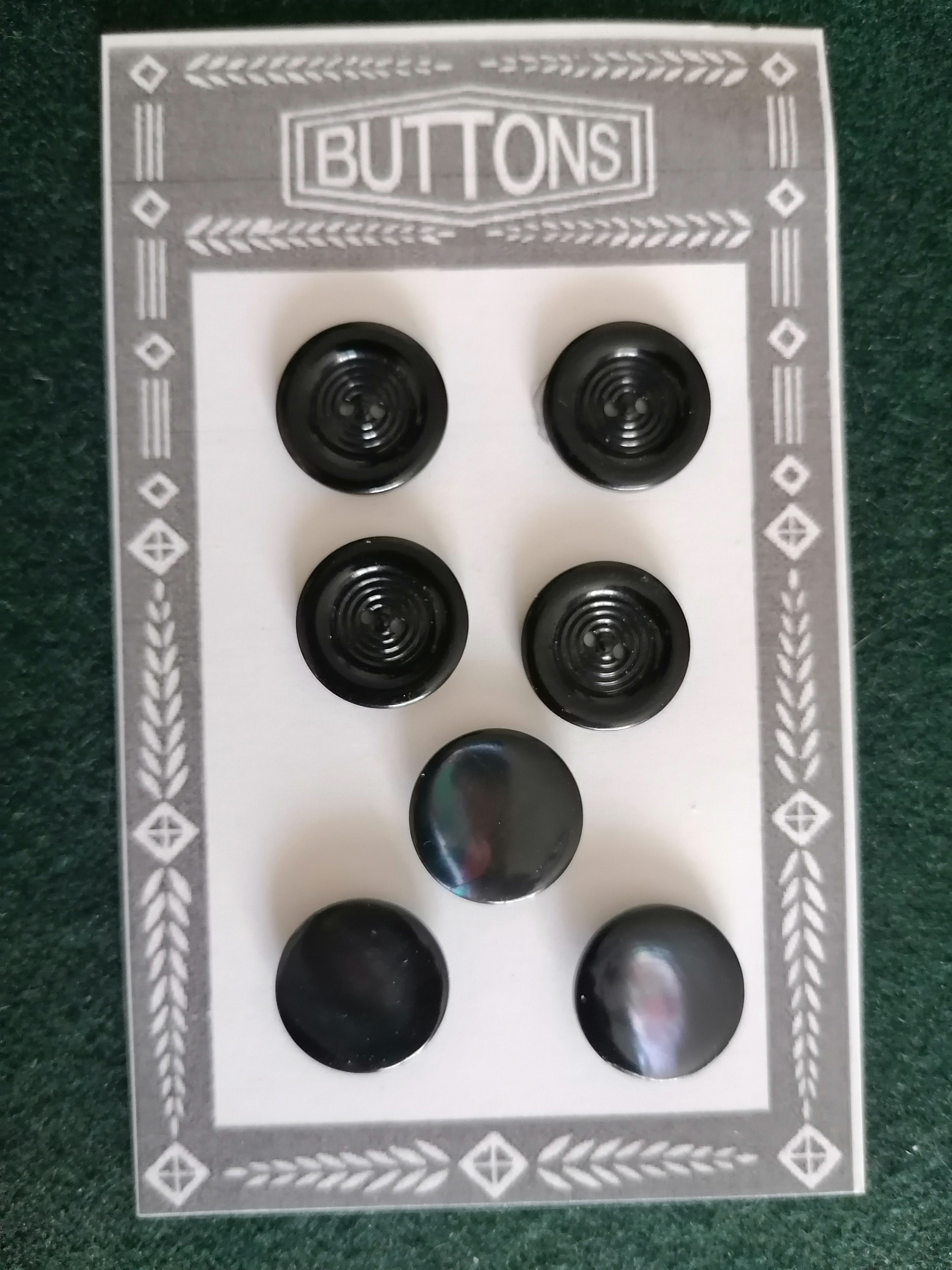 Vintage British Buttons on Cards, 8 Designs to Choose From - Etsy