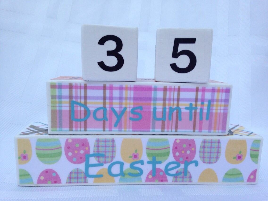 Mini 4 in 1 Holiday Countdown Blocks - Etsy