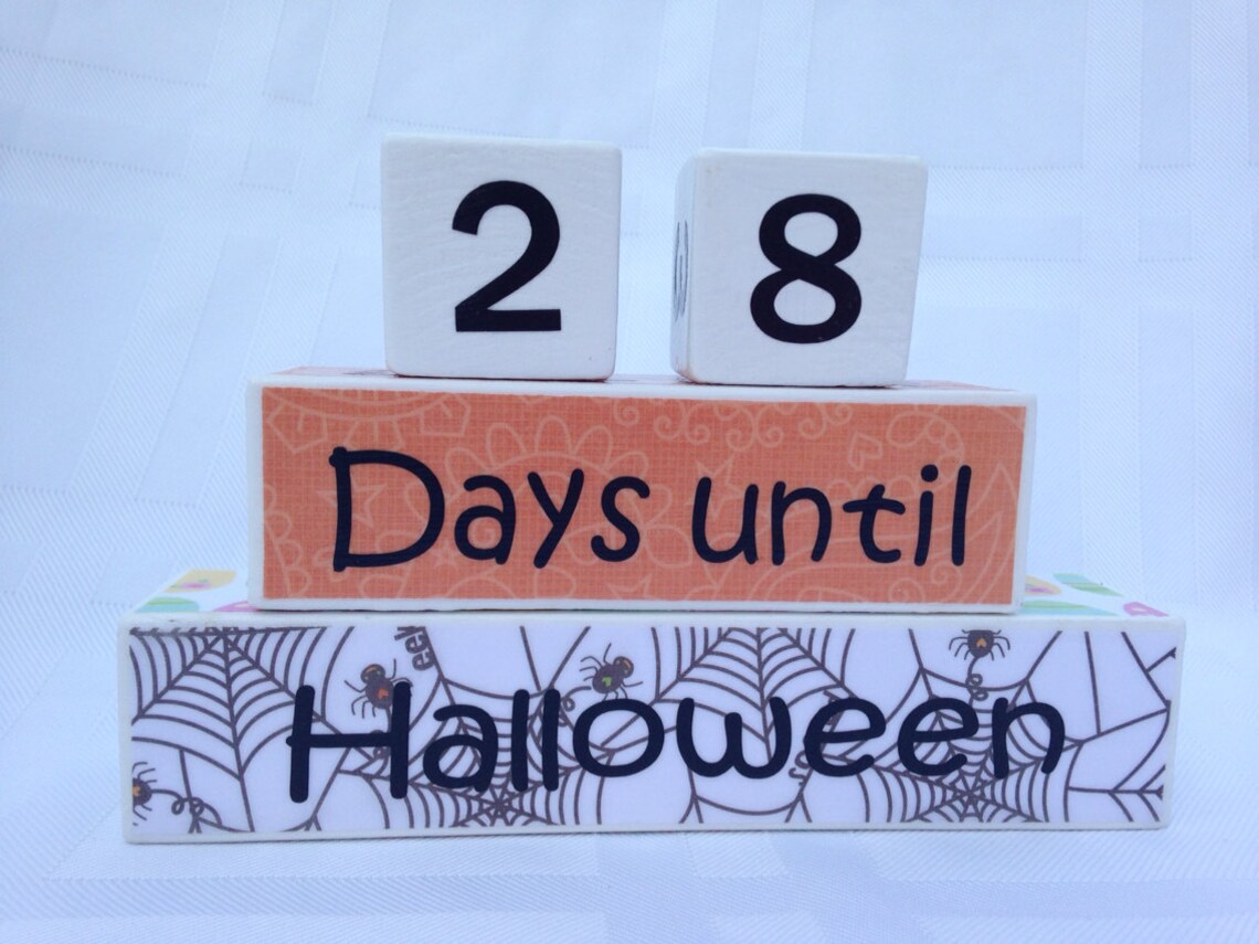 Mini 4 in 1 Holiday Countdown Blocks - Etsy