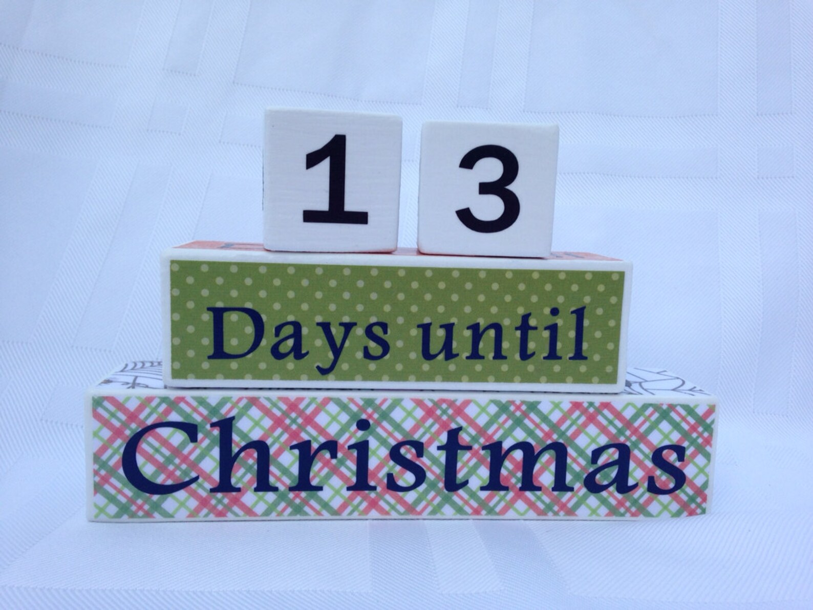 Mini 4 in 1 Holiday Countdown Blocks - Etsy