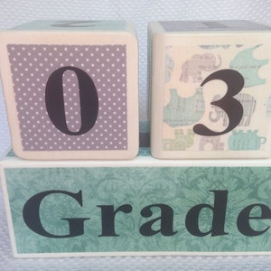 Custom Milestone Blocks for Baby and Pregnancy: Teal and Blues ...