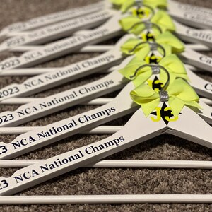 Personalized NCA Jacket Hanger, Custom Hanger, All Star Cheer - Etsy
