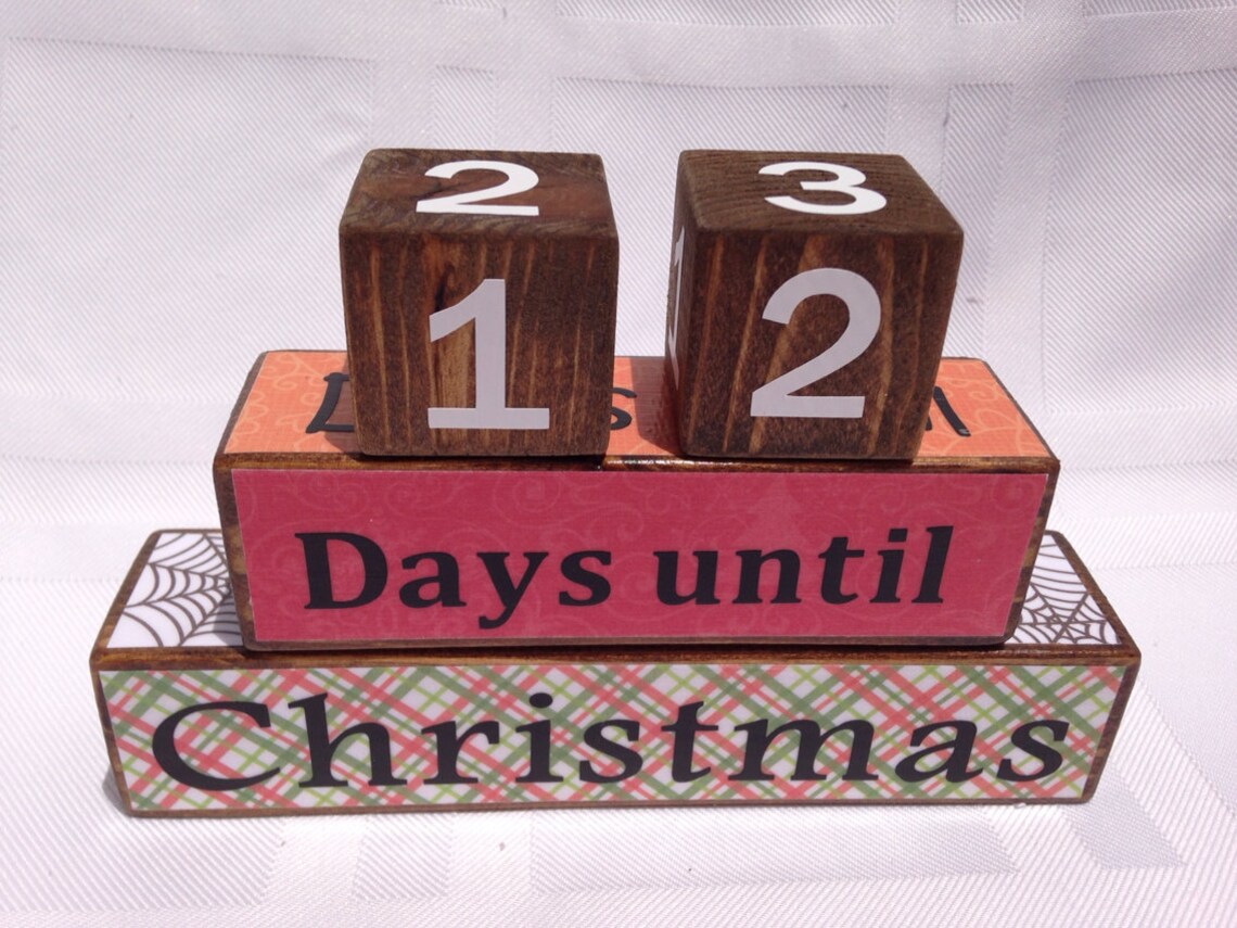 Mini 4 in 1 Event/holiday Countdown Blocks-christmas - Etsy