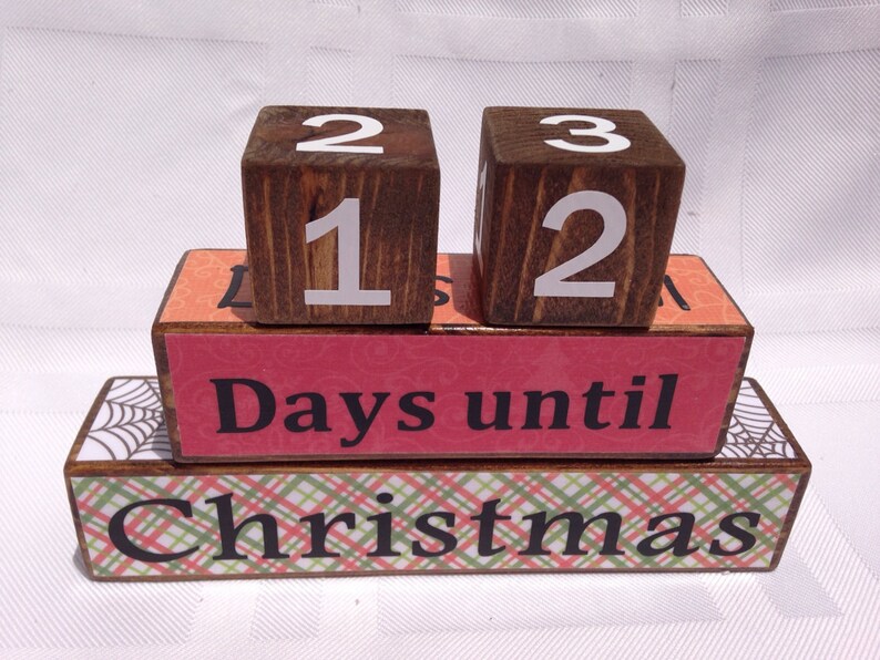 Mini 4 in 1 Event/holiday Countdown Blocks, Holiday Gift, Personalized ...