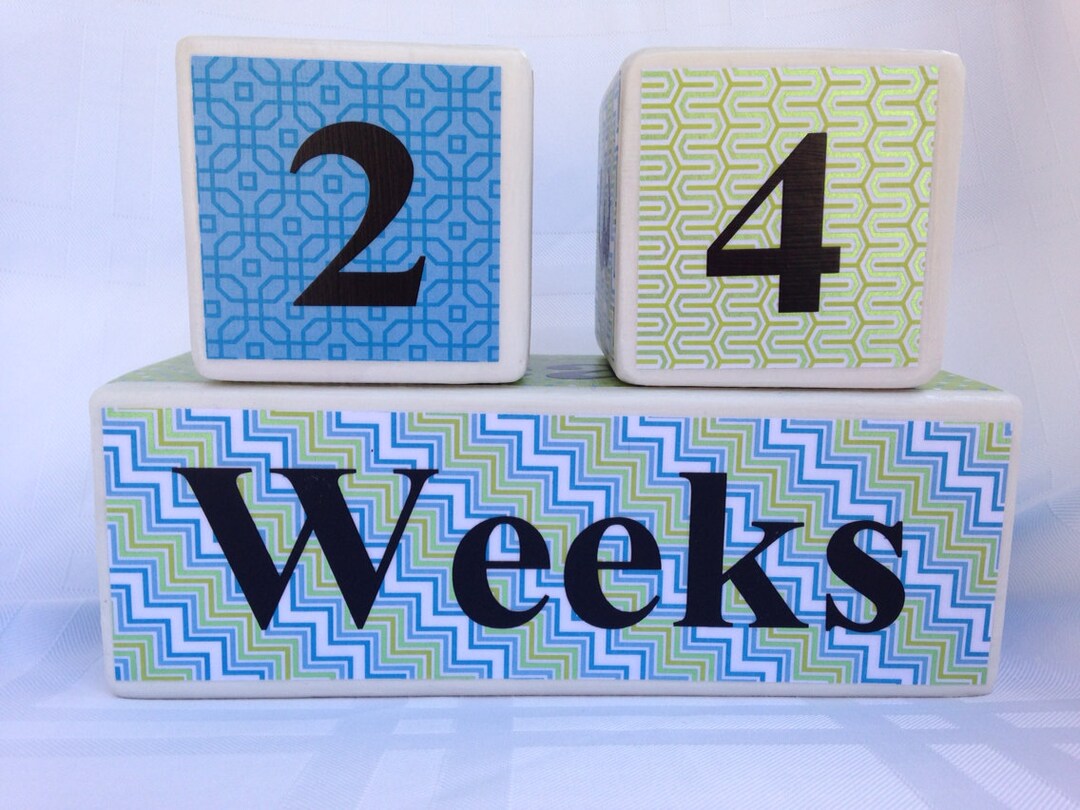 Milestone Blocks for Baby and Pregnancy - Etsy