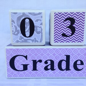 Custom Milestone Blocks for Baby and Pregnancy Purple and Grey ...