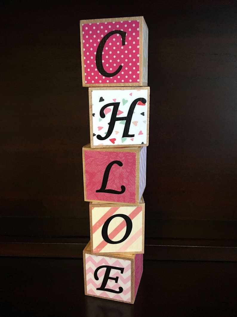 Personalized Baby Name Blocks Wood Blocks photo prop New | Etsy