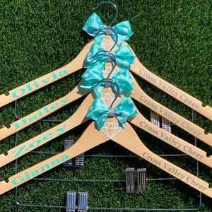 Personalized Cheer and Dance Uniform Hanger, Cheer Gift, Cheerleading ...