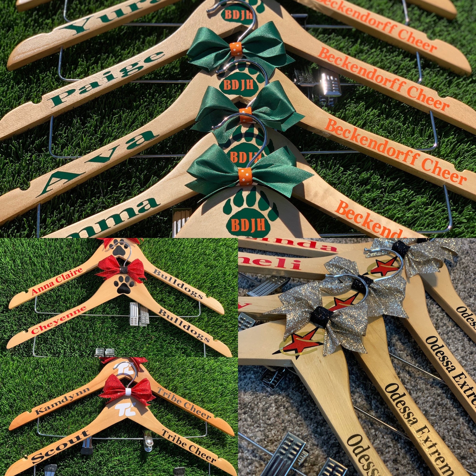 Personalized Cheer and Dance Uniform Hanger, Cheer Gift, Cheerleading ...