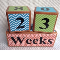 Holiday Countdown Blocks Halloween/christmas-wood Blocks-holiday Gift ...