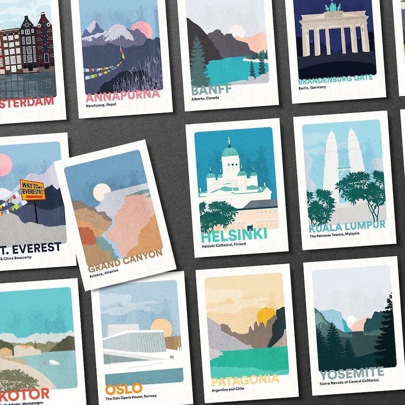 Post Cards From Countries - Etsy UK