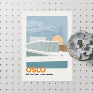 Oslo Poster // Norway Oslo Prints Travel // Minimalist Wanderlust ...