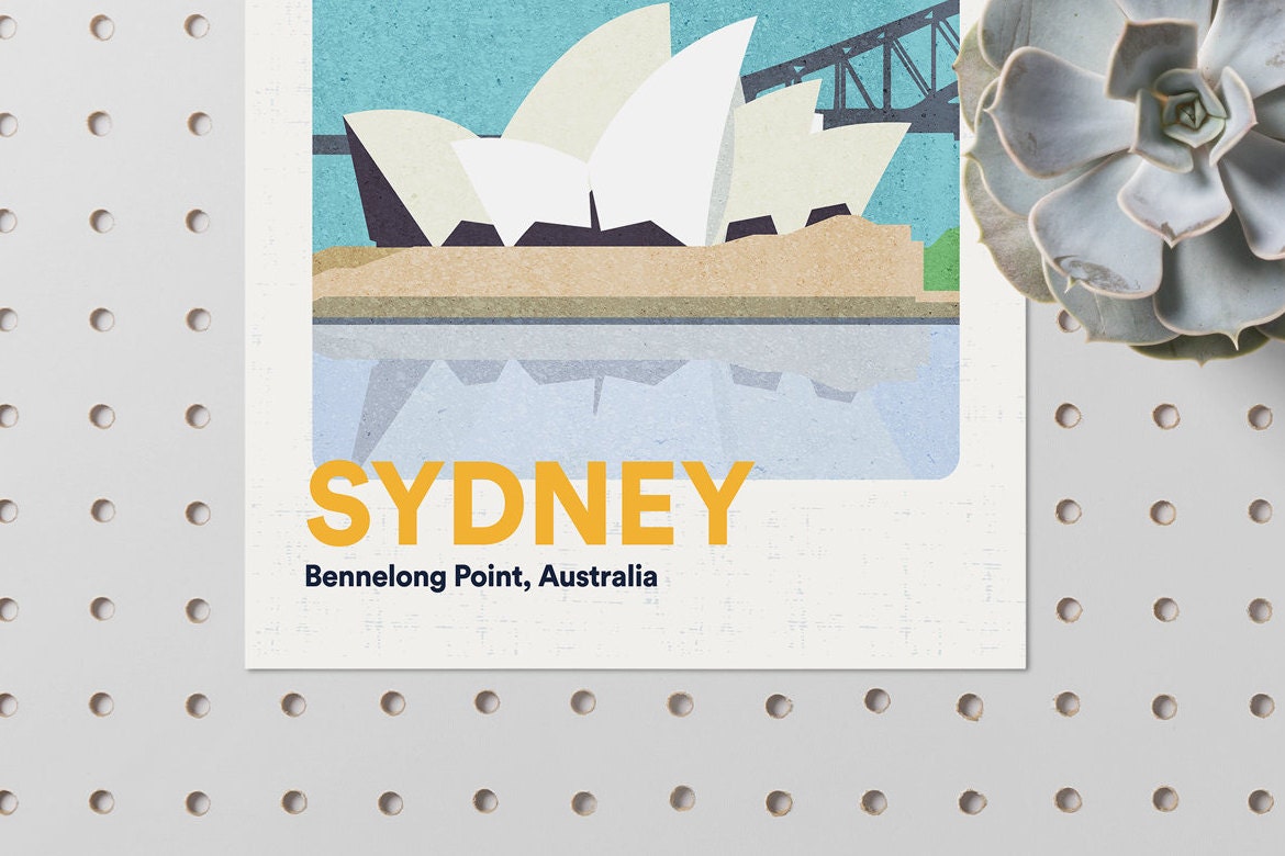 Sydney Opera House Poster // Australia Print // Travel Wall - Etsy UK