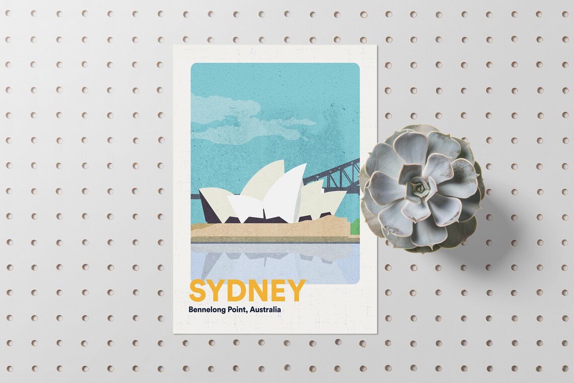 Sydney Opera House Poster // Australia Print // Travel Wall | Etsy