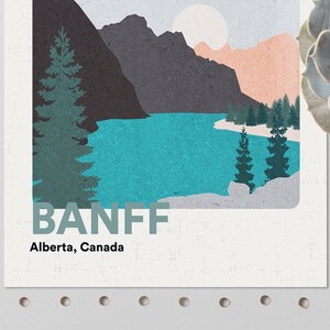 Banff Poster // Canada Posters // Wall Art Prints // Travel ...