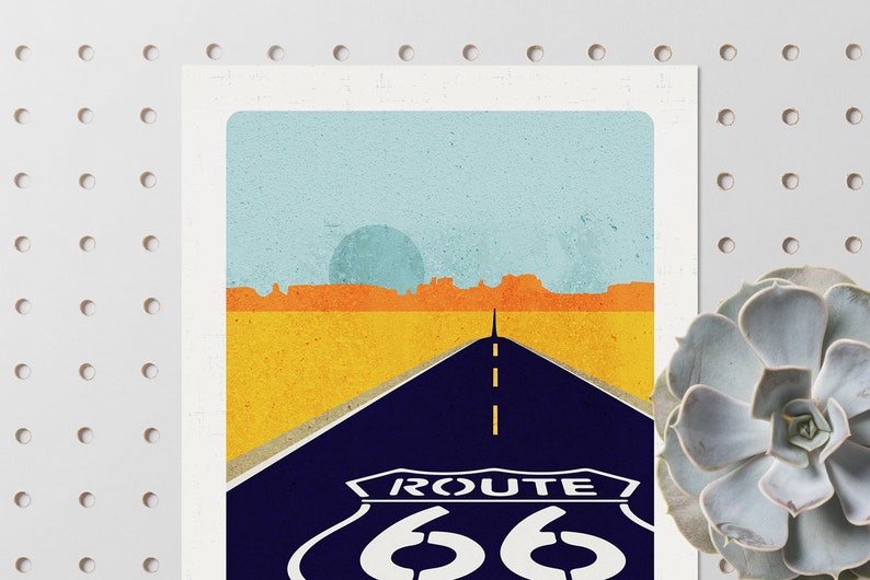 Route 66 Travel Posters // America Wall Art Prints - Etsy