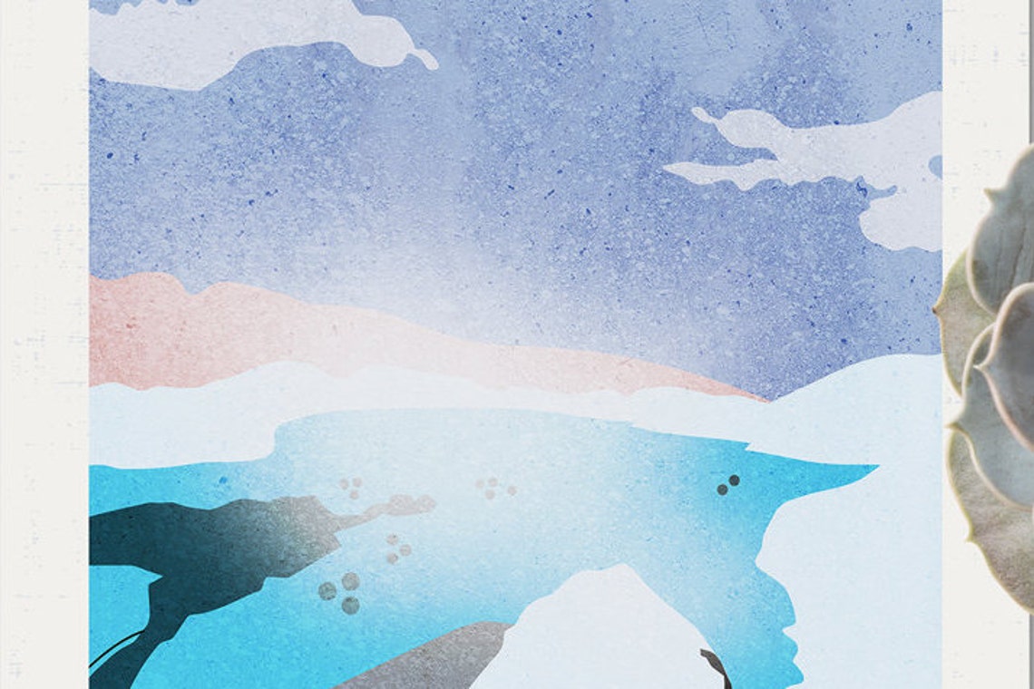 Iceland Blue Lagoon Poster // Iceland Poster Prints Travel | Etsy