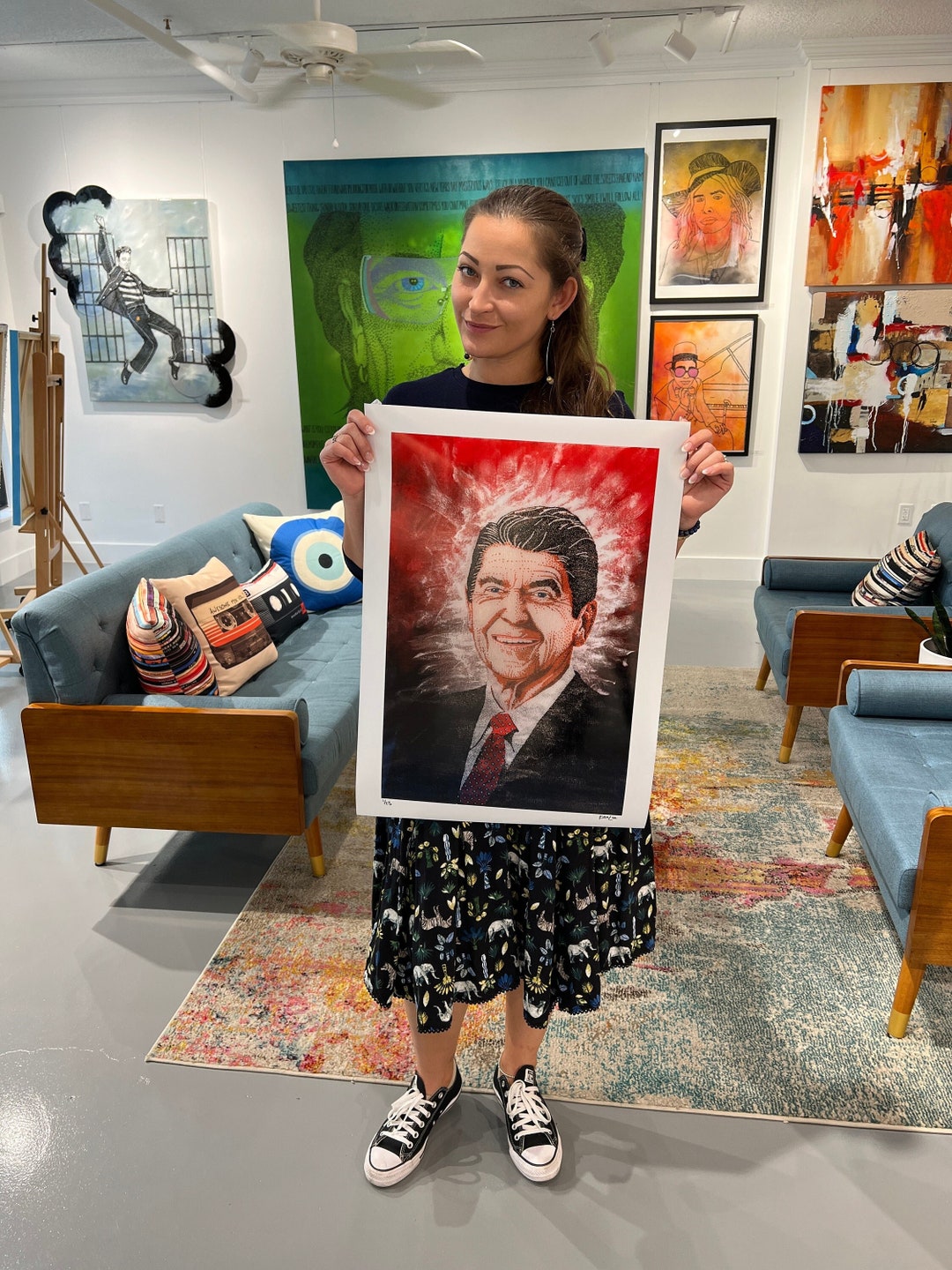 Ronald Reagan Fine Art Print - Etsy