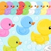 Rubber Duck Clipart- Digital Clip Art - Personal and Commercial Use - Etsy