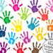 Hand Prints Clipart - Painted Hands - Clip Art - Commercial Use - Etsy