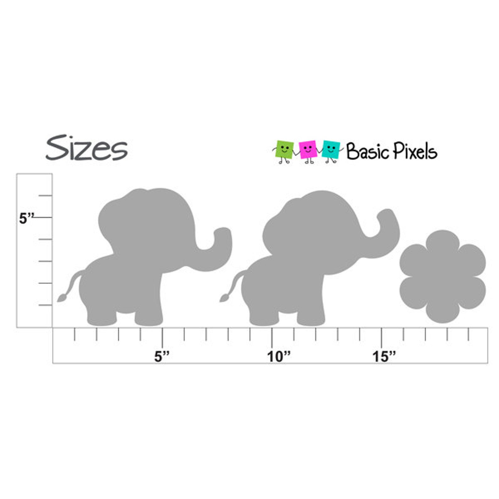 Girly Elephant Clipart - Digital Clip Art - Personal and Commercial Use ...