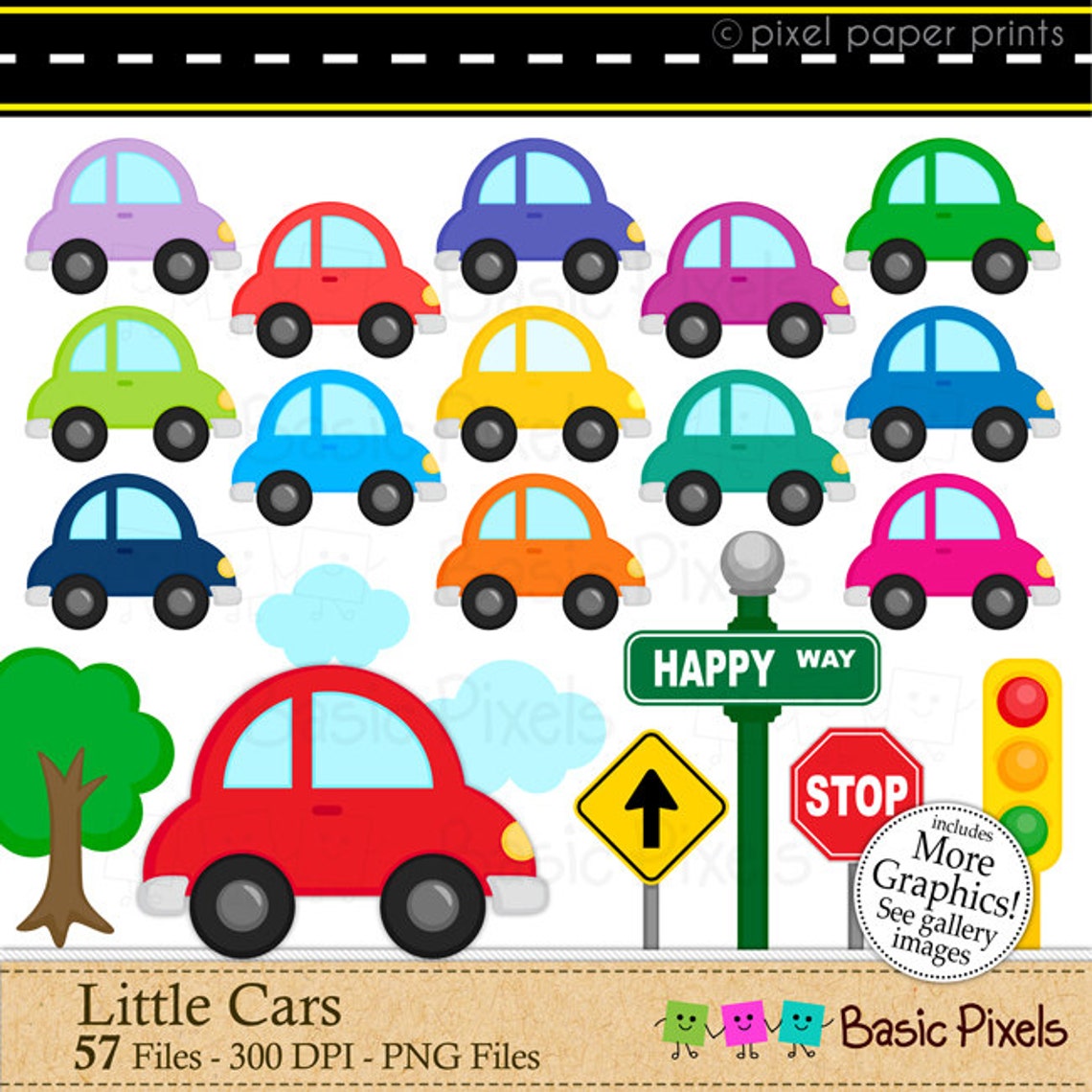 Car Clipart Digital Clip Art Cars Personal and | Etsy