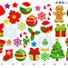 Christmas Clipart - Digital Clip Art - Christmas Elements - Personal ...