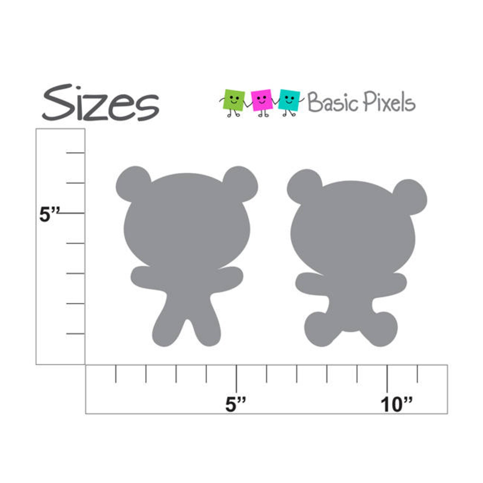 Bear Clipart COLORFUL BEAR Digital Clip Art Personal and - Etsy