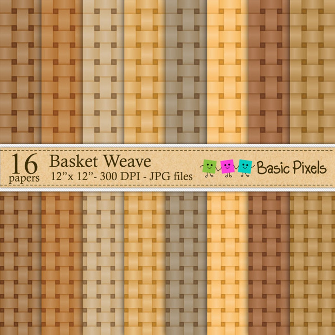 Basket Weave - Patterns - Backgrounds - Personal and Commercial Use - Etsy