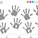 Hand Prints Clipart - Painted Hands - Clip Art - Commercial Use - Etsy