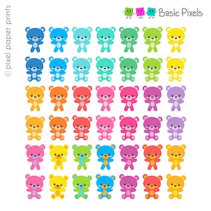 Bear Clipart - COLORFUL BEAR - Digital Clip Art - Personal and ...