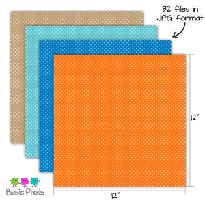 Rainbow Dots Digital Papers - Patterns - Backgrounds - Personal and ...