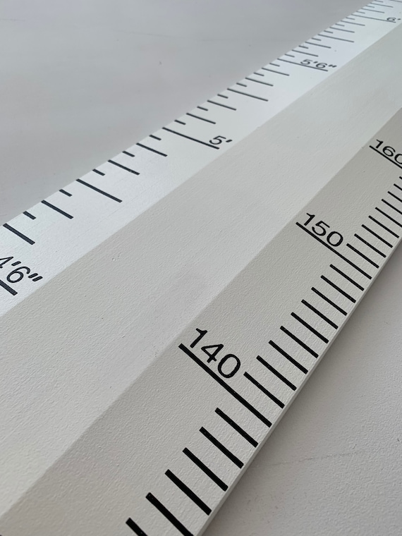 Pointing Wooden Height Ruler Personalised Wood Measuring | Etsy UK