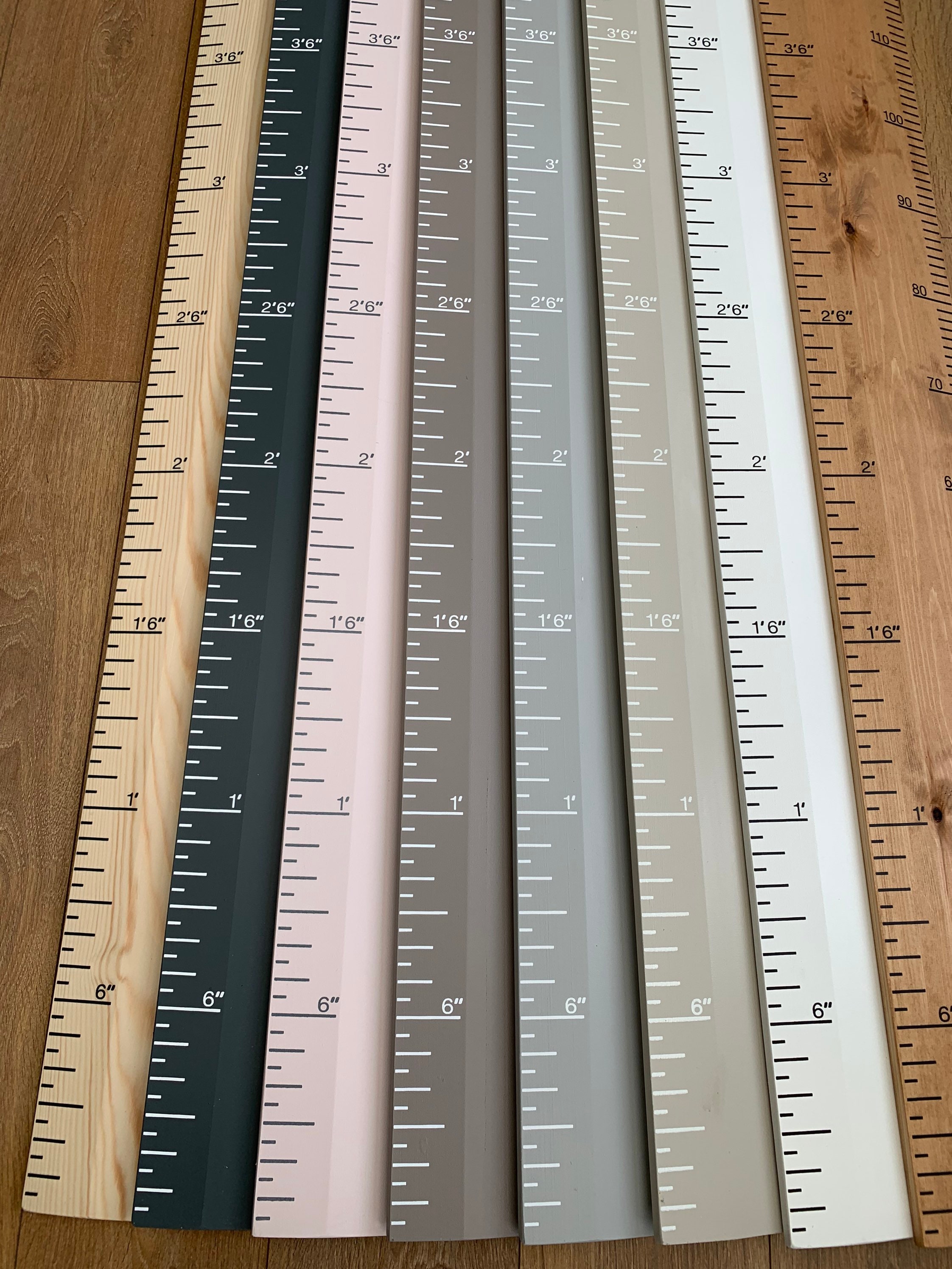 Wooden Ruler Height Chart 6'6 Personalised Giant | Etsy