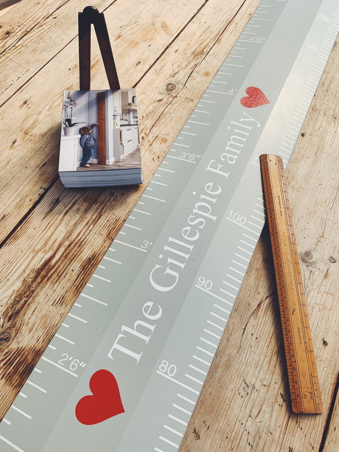 Manor House Grey,giant Ruler Height Chart ,wooden Growth Measuring ...