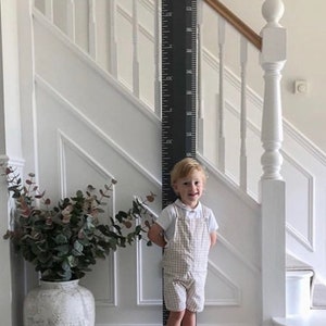 Railings Giant Ruler Height Chart, Wooden Growth Height Measuring ...