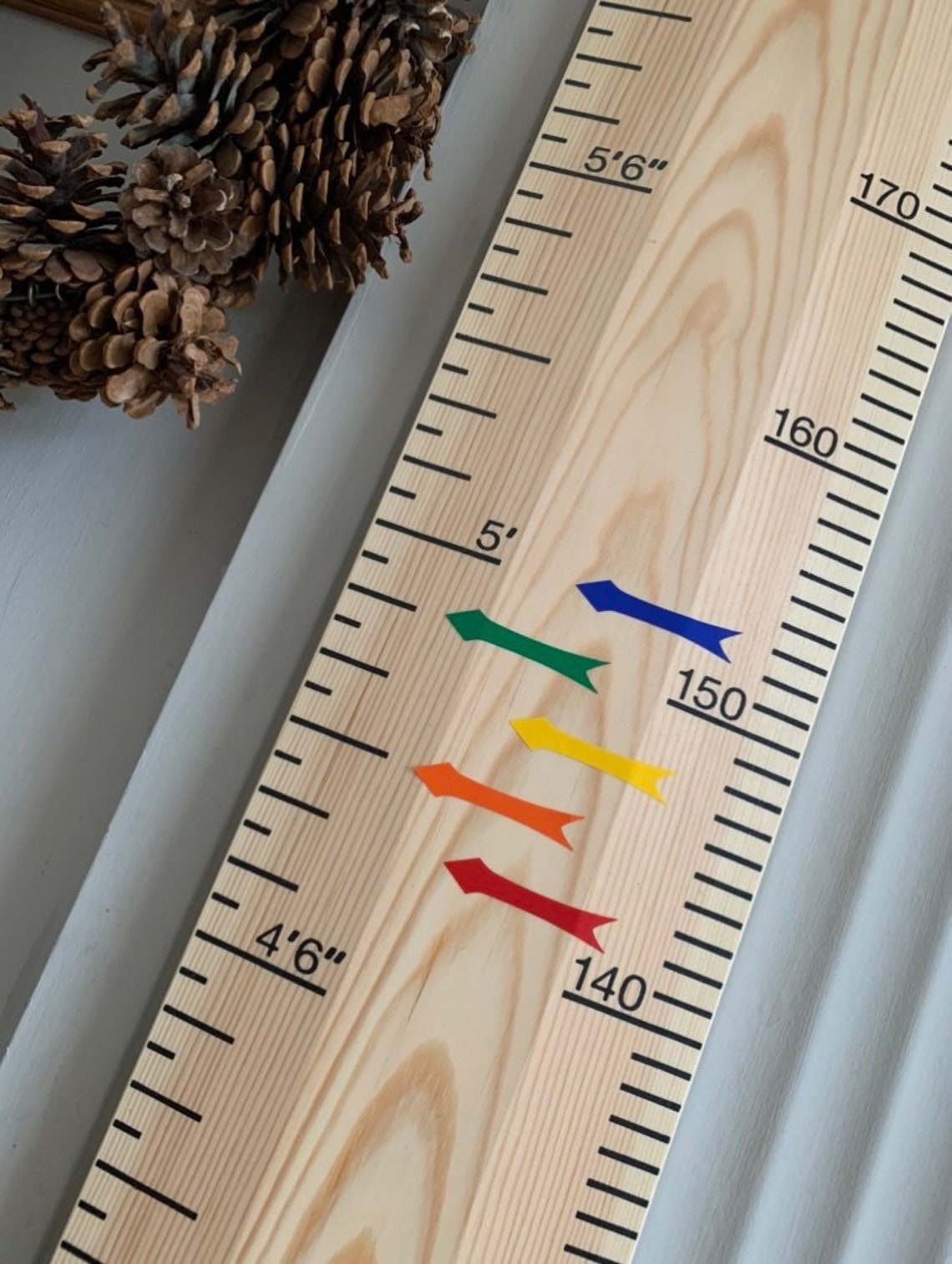 Growth Chart Add-on/24 Vinyl Stickers/height Markers/ Vinyl Markers for ...