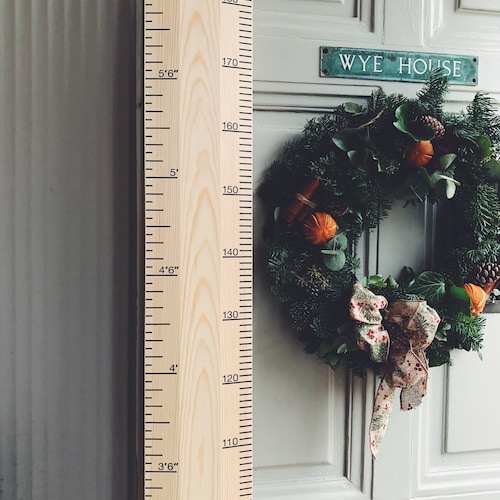 Wooden Ruler Height Chart 6'6 Personalised Giant - Etsy