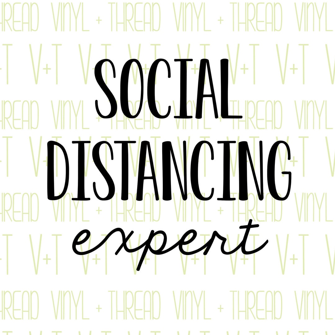 Social Distancing Expert SVG, Studio File - Etsy