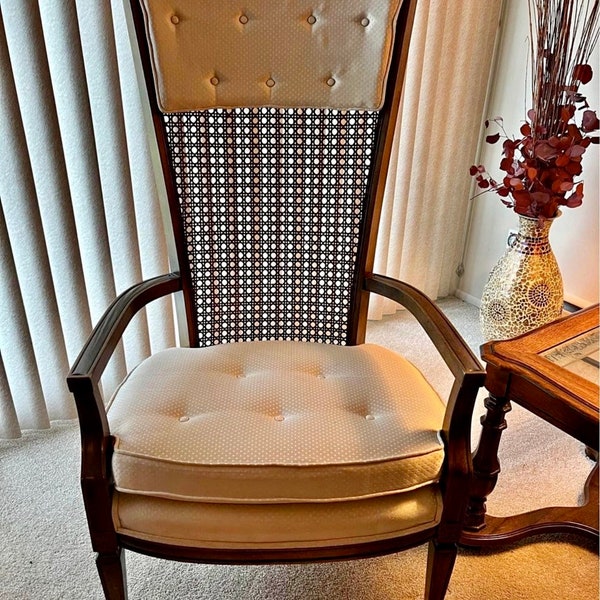 High Back Cane Chair - Etsy