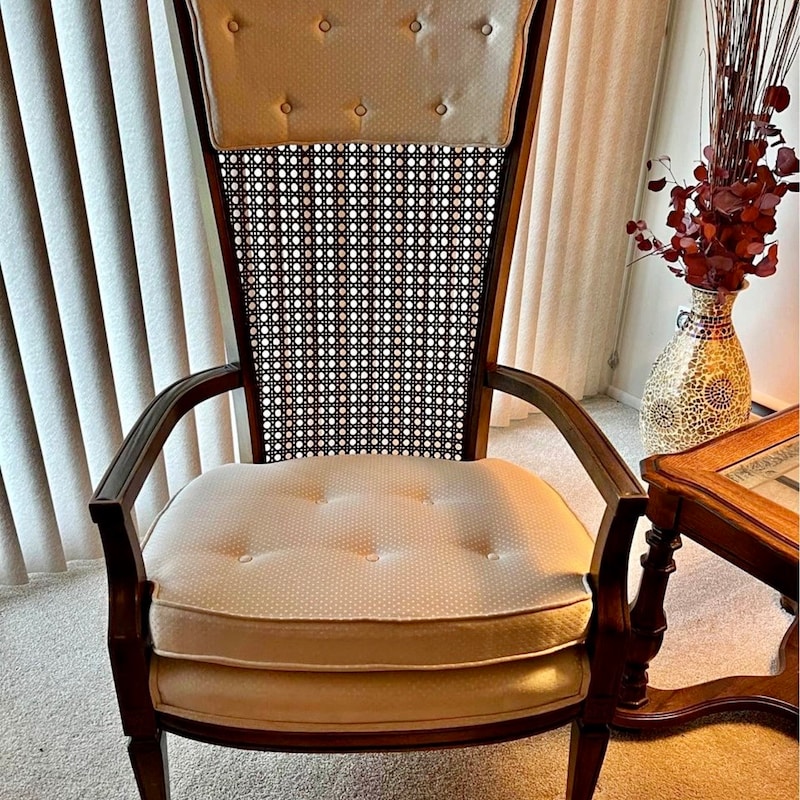 High Back Cane Chair - Etsy