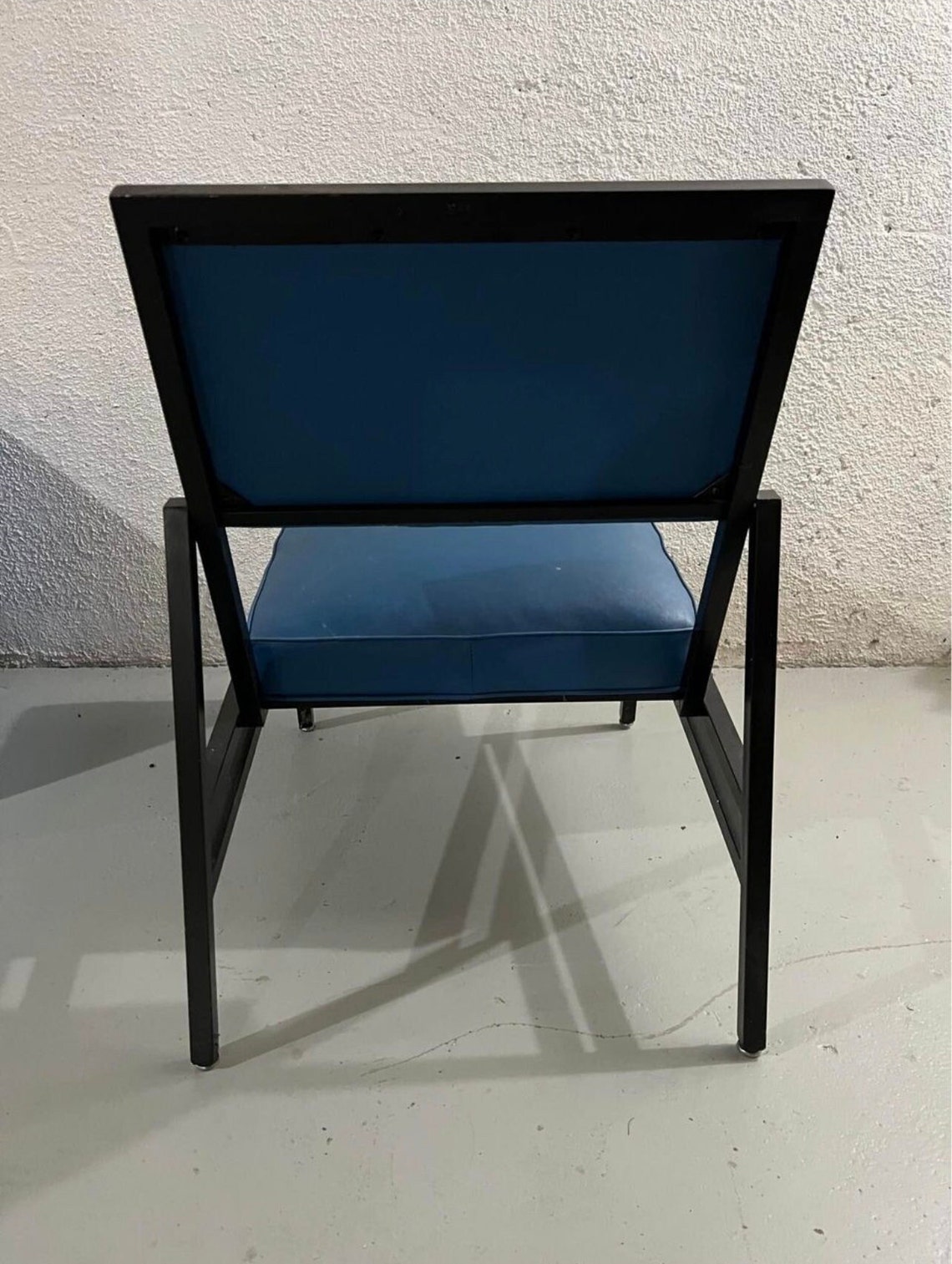 Vintage Mid-century Steelcase Blue Modern Chair - Etsy
